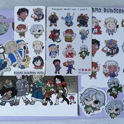 Gummy Dungeon Meshi Sheet Sticker - Etsy