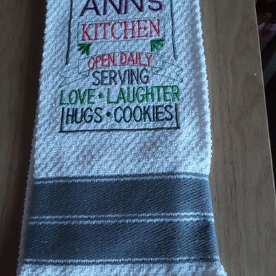 Kitchen Machine Embroidery Design Dish Towel Embroidery Design Tea ...