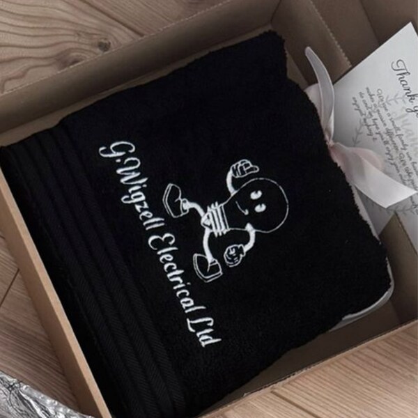 Corporate Logo Towels, Bespoke Logo Towels, Personalised Salon Towels ...