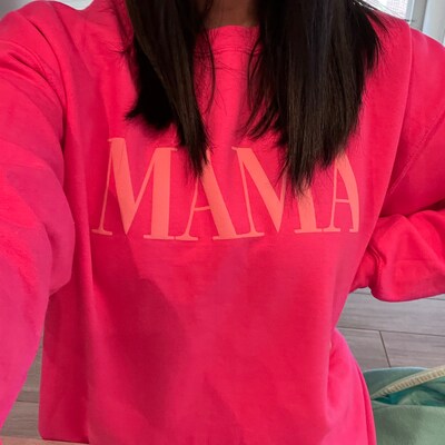 Mama Sweatshirt Mom Gift Black Mama Sweatshirt Black on - Etsy