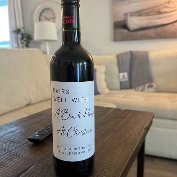 PRINTED Custom Wine Bottle Label, Personalized Wine Label, Your Image ...