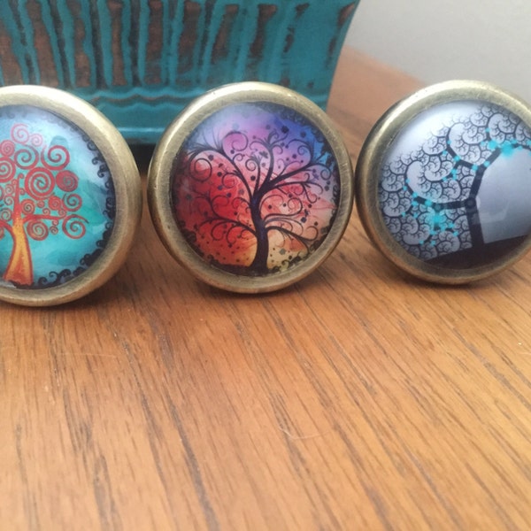 TREE OF LIFE - Drawer Knobs Pulls Handles / Kitchen Cabinet Knobs ...