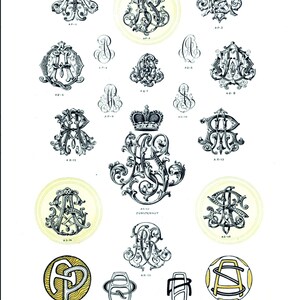 Victorian Monogram Font Louis Xiv,vintage Lettering,alphabet Font ...