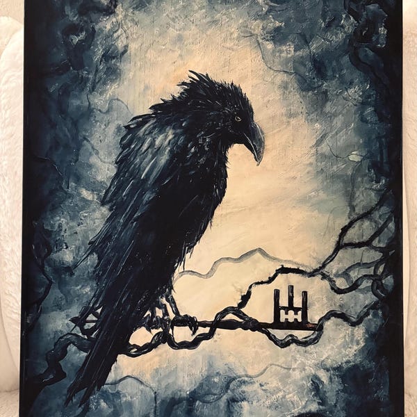 My Work is Done Here - Original Painting - Peaceful Hermit Gnome Goblin ...