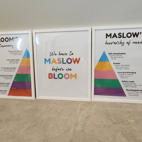 Set of 5 Breathing Techniques Poster for Therapy Office Decor ...