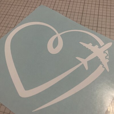 Heart Airplane SVG Travel Clip Art Cut File Silhouette Dxf Eps Png Jpg ...