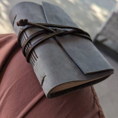 Rustic Leather Journal 4 X 6 Distressed Green Dusty Green Travel ...