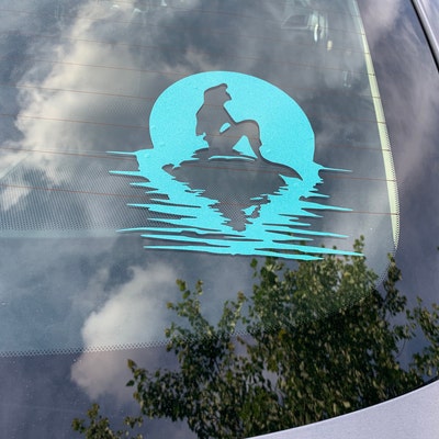 Glitter Princess Ariel Vinyl Decal, Car, Window Sticker, Yeti, Tumbler ...