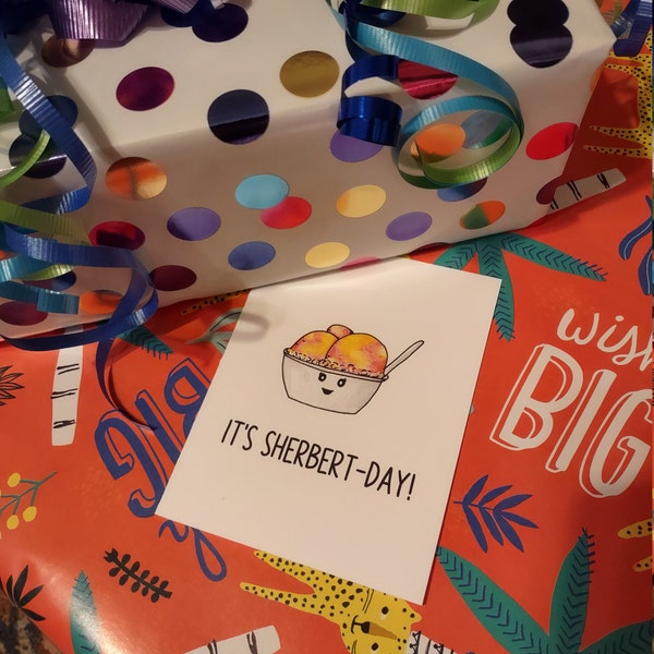 Funny Sherbert Birthday Card Pun – It’s Sherbert-day! - Etsy