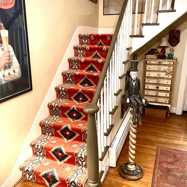 Custom Size Runner Rug Southwestern Native Cotton Backing Runner Rug ...