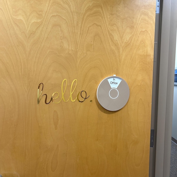 Custom Vinyl Out-of-office Status Signs Personalized Work Status ...