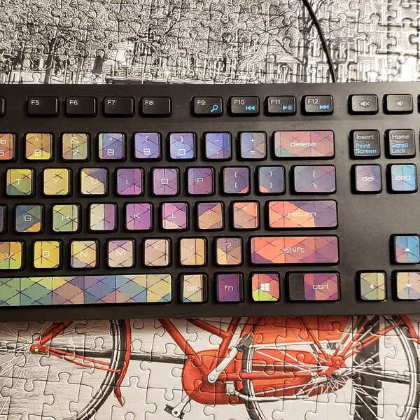 Mechanical Keyboard Vinyl Decal Kit Cherry MX Keycaps PC Vinyl Decals ...