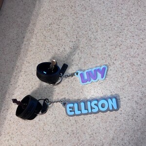 Small Custom Keychain Capital Letter Name Keychain Personalized ...