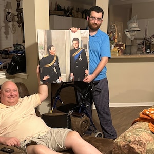 Custom Hunter Portrait for Him Hunter Customized Gift - Etsy