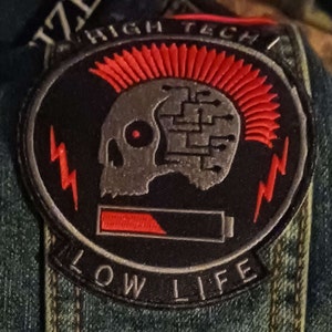 High Tech Low Life Patch - Etsy