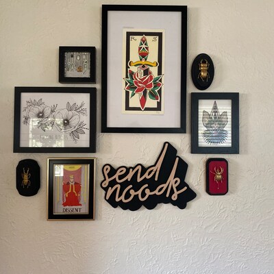 Wild Lotus Arch Panels set of 2 Wood Wall Hangings - Etsy