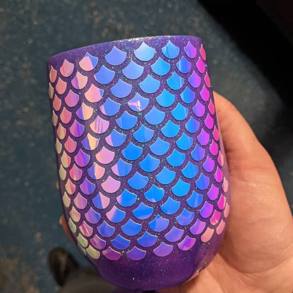 Mermaid Scales Holographic Vinyl Decal Stickers // Mermaid Decor ...