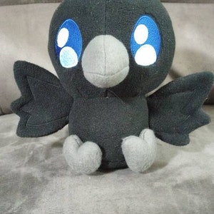 Raven Plush With Scarf & Witch Hat Sewing Pattern .pdf Tutorial Wizard ...