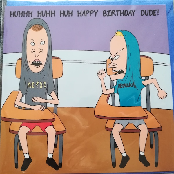 Beavis and Butthead Birthday Card - Etsy
