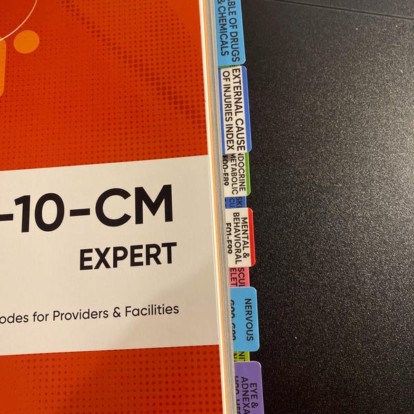 2025 ICD-10-CM - Tabbing System | Medical Coding Tabs | Book Tabs (book ...