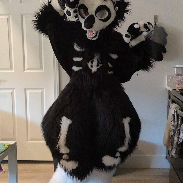 DIGITAL Digitigrade Bodysuit Pattern for Fursuits - Sized Medium Female ...