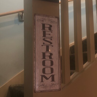 Shower This Way Metal Sign Arrow Pointing Right Rustic - Etsy