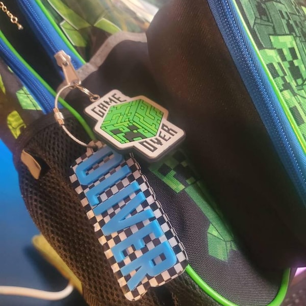 Name Keychain, Backpack Name Tags, Diaper Bag Tag, Personalized Name ...