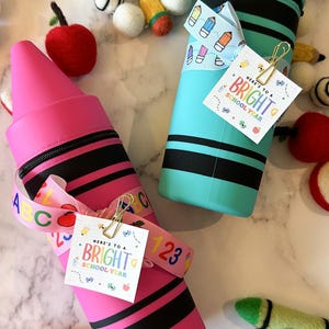 Back to School Topper, Crayons Bag Topper, 4in Back to School Topper ...