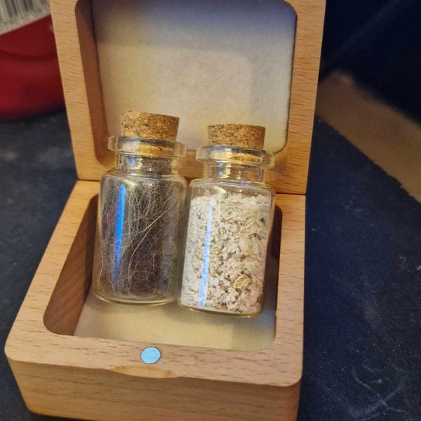 Pet Fur Memorial Pet Fur Memorial Vial for Hair Dog Keepsake Photos Pet ...