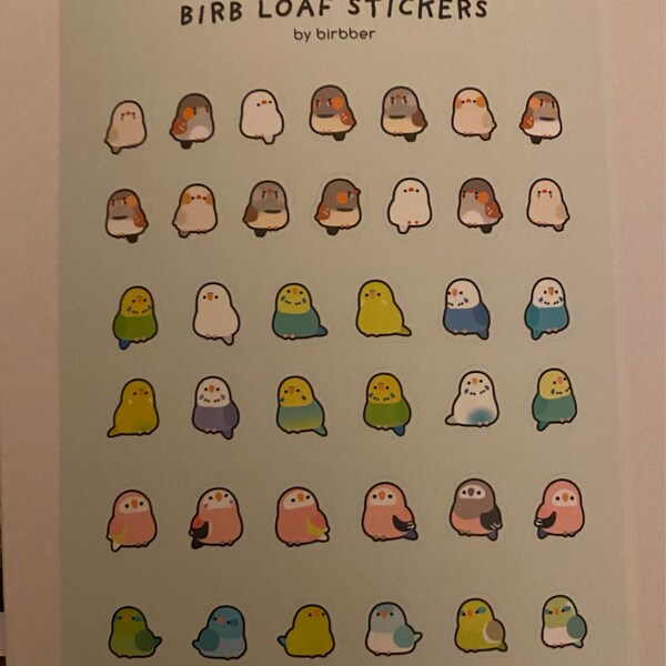 Bird Loafs Sticker Sheets - Etsy