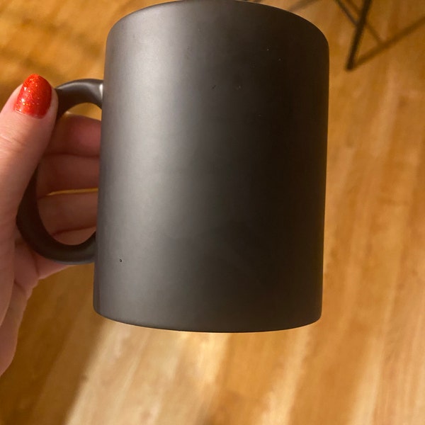 11oz Magic Mug in Black. Color Changing Mug With Heat Activation ...