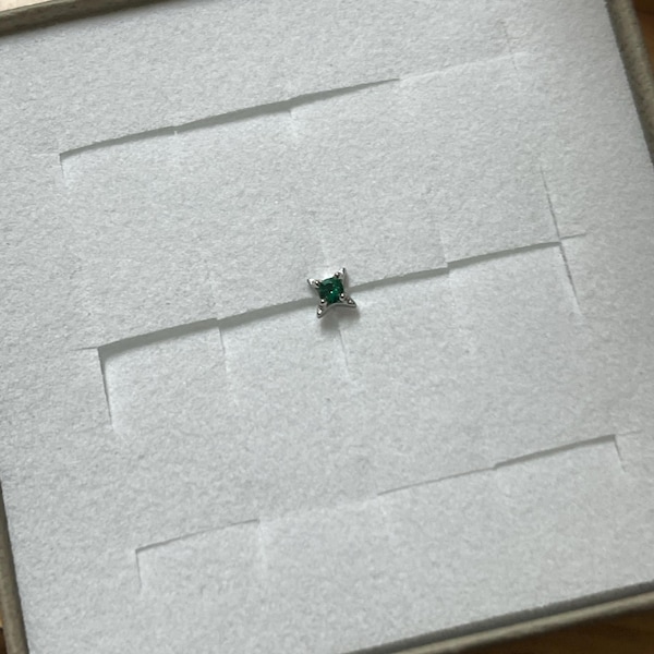 Twinkle Star Nose Stud, Threadless Flat Back, Minimalist Style, A-SS908 ...