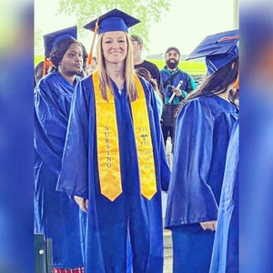 Custom Graduation Stole Class of 2022, Personalize Embroidery College ...