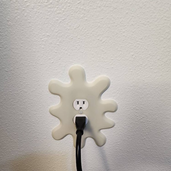 Splat Slime Outlet Cover – 3D Printed Retro Wall Plate, Quirky Accent ...