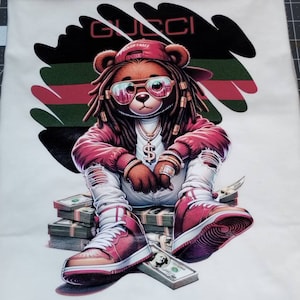 Hip Hop Teddy Bear Graffiti Cartoon Dready Bear Digital Download PNG ...