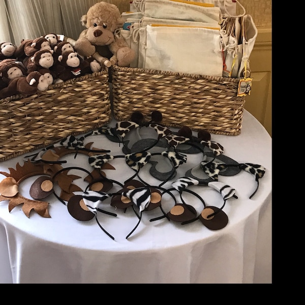Jungle Animals Safari Zoo Theme Headband Birthday Party Favor Costume ...