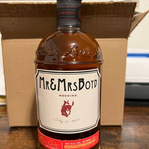 Pendleton Whisky Custom Sticker Label | 750ml, 1750ml - Etsy