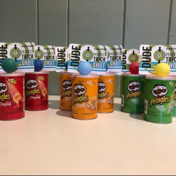 Dude Ping Pong Trick Shots Backboard Birthday Game Ideas. Perfect for ...