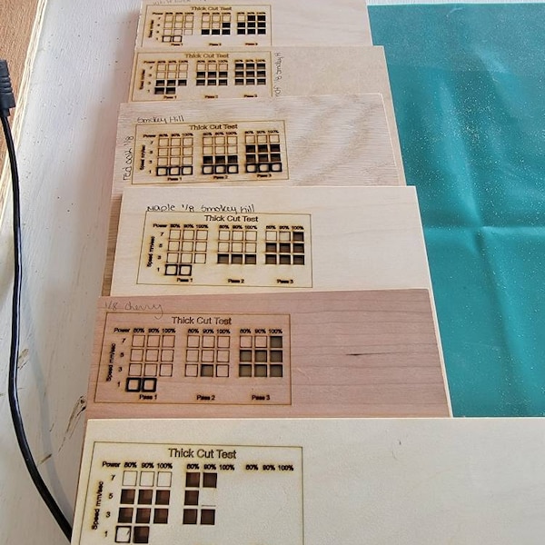 Creative Space Xtool D1 Laser Test Files | Engrave Test | Cut Test - Etsy