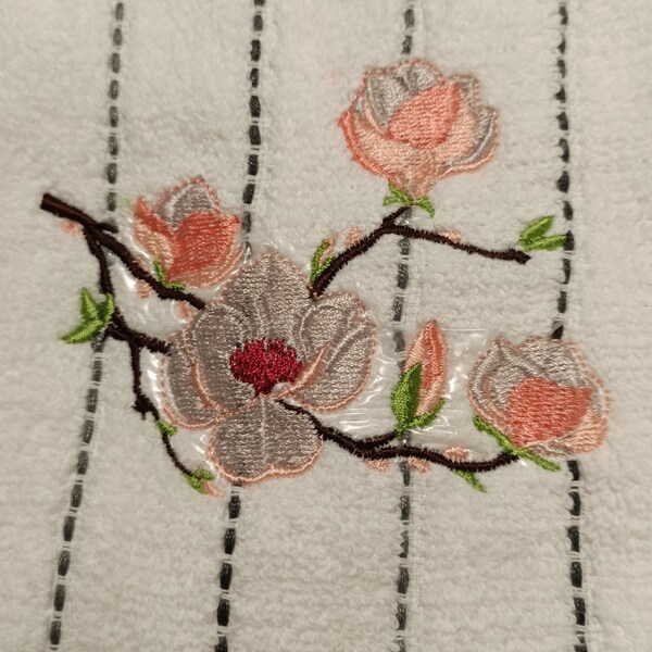 Magnolia Blossom Machine Embroidery Design, Japanese Magnolia Digital ...