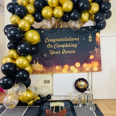 25th Happy Birthday Backdrop, Black 25th Birthday Banner, 25th Birthday ...
