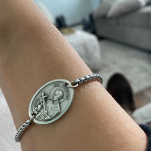 Catholic Saints Chain Bracelet Religious Bracelet Men Womens - Etsy