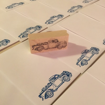 1938 Ford Vintage Farm Truck Rubber Stamp P51 - Etsy