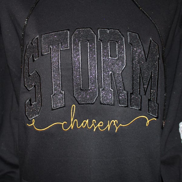 Chenille Yarn Script Font Applique Embroidery Seven Sizes 2, 3, 4, 5, 6 ...