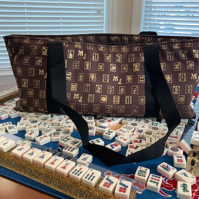 Mah Jongg 3 Zipper Purse for Mah Jongg Card, Silver Designer Style - Etsy