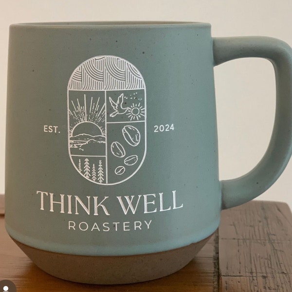 Custom Logo Coffee Mug Personalized Gift, Personalized Mug Pottery ...