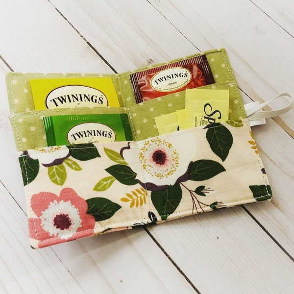 Sewing Pattern Tea Wallet DIY Tutorial - Tea Bag Holder Pdf Instant ...