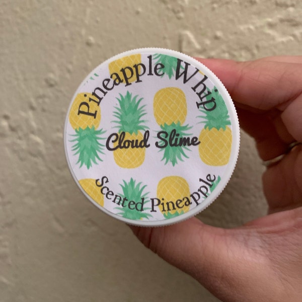 Pineapple Cloud Slime Scented W/charm & FREE Extras, Tropical Pineapple ...