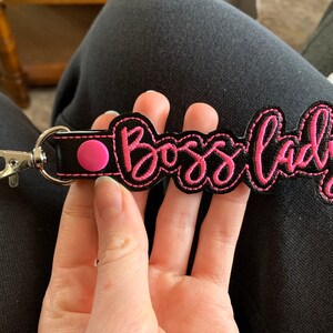 Boss Lady Keychain, Boss Lady Key Chain, Boss Lady Keyring, Boss Lady ...