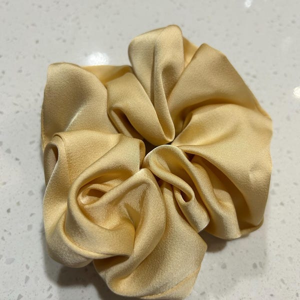 Satin Scrunchies, Large Scrunchies, 2 Color Scrunchy, Two Tone ...